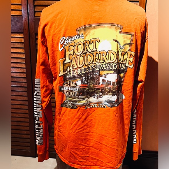 Harley-Davidson | Shirts | Harley Davidson Mens Long Sleeve Tee Shirt ...